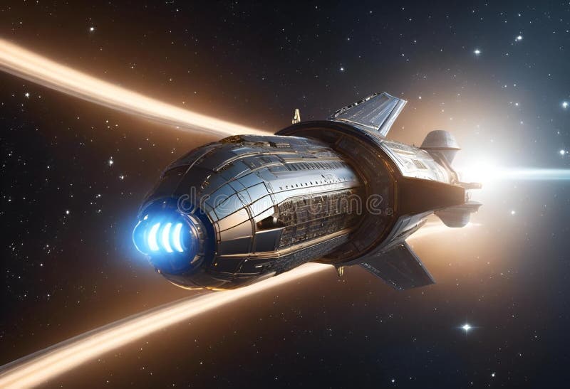 AI Generated Illustration of an Airplane Soaring through the Atmosphere ...