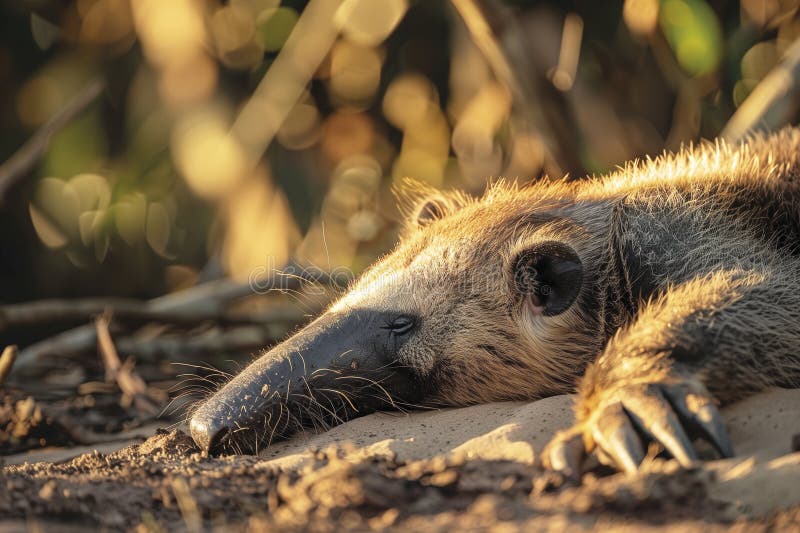 AI-generated Illustration of an Ant-eater Napping Peacefully on the ...
