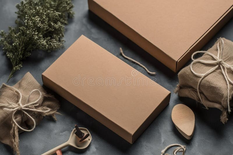 AI Generated Illustration of an Arrangement of Multiple Small Brown ...