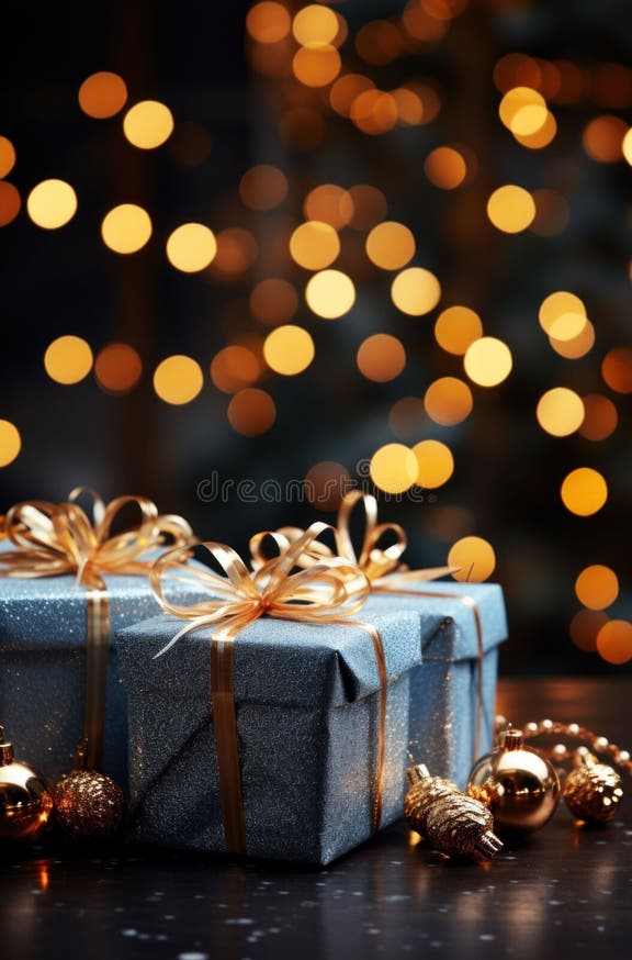AI Generated Illustration of an Array of Presents and Decorations Stock ...
