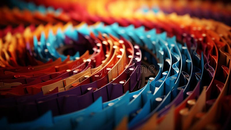 AI Generated Illustration of an Array of Vibrant Fabric Swatches ...