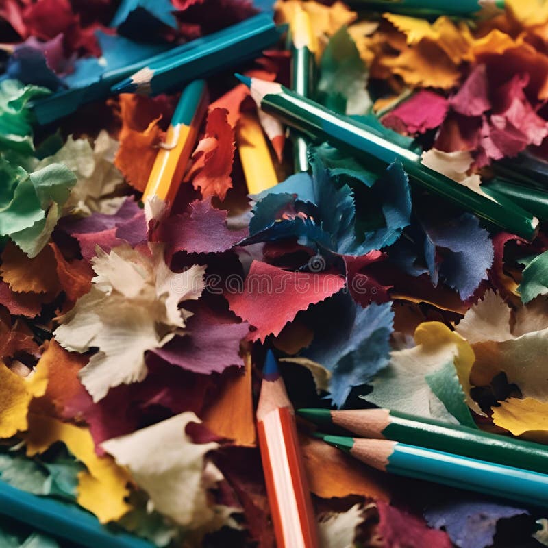 Many Colored Pencils Laying in the Middle of Some Paper Stock ...