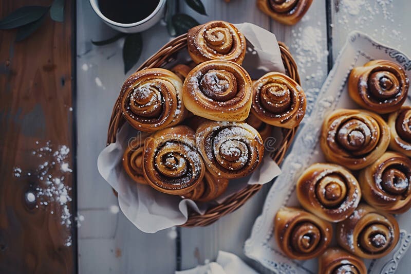 AI Generated Illustration of Assorted Pastries Arranged on a Table ...