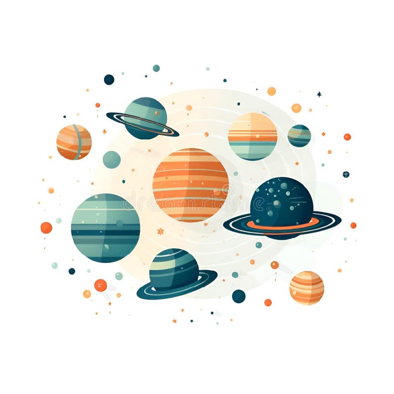 AI Generated Illustration of an Astronomical Illustration Featuring a ...