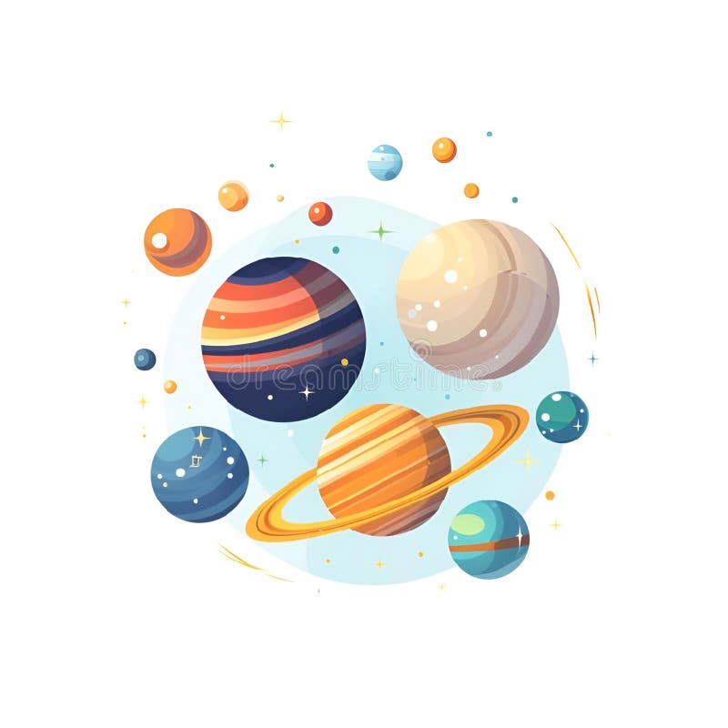 AI Generated Illustration of an Astronomical Illustration Featuring a ...