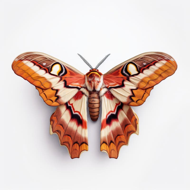 AI Generated Illustration of a Atlas Moth Stock Illustration ...