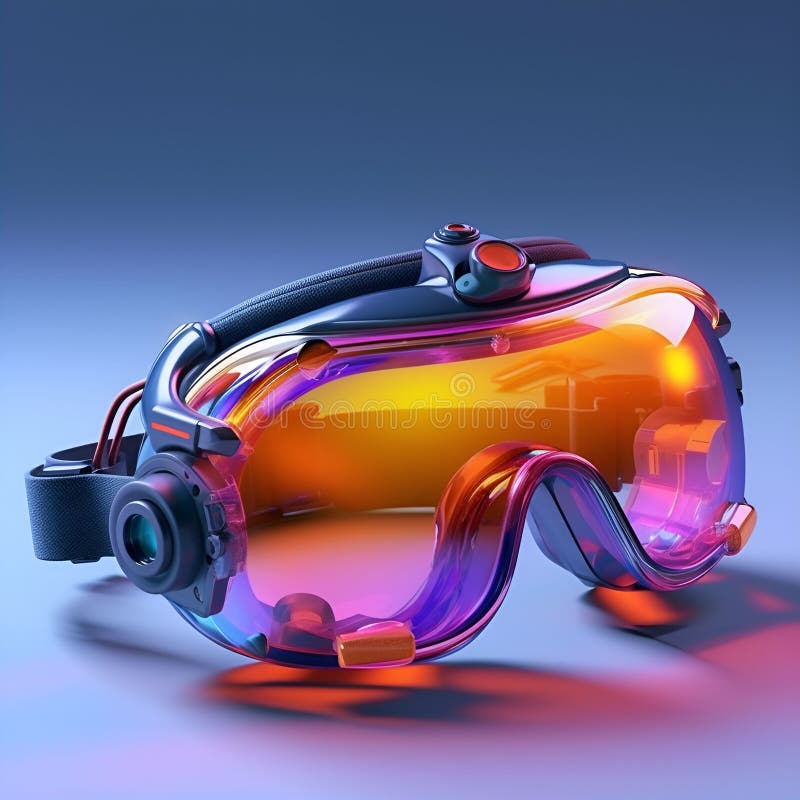 AI Generated Illustration of Augmented Reality Goggles, Virtual Reality ...