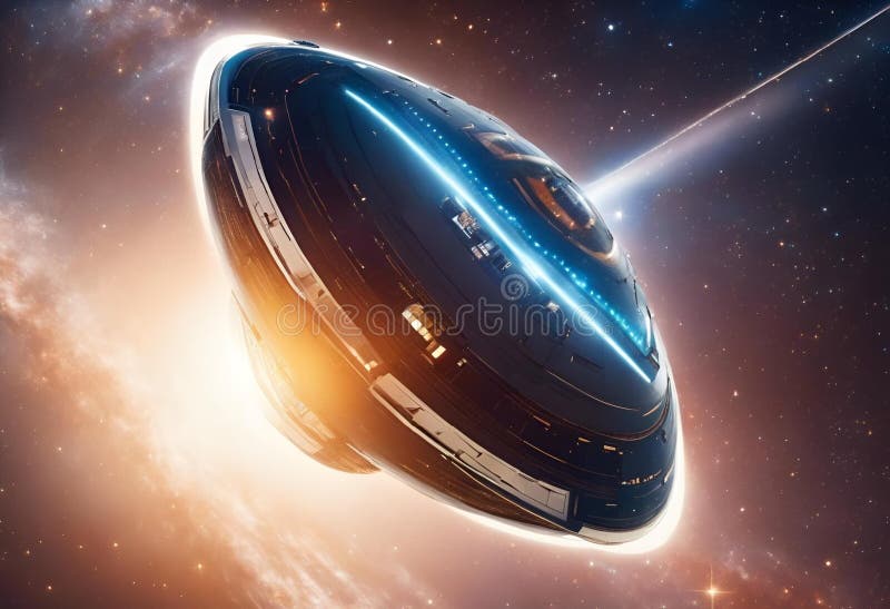 AI Generated Illustration of an Awe-inspiring Image of a Space-based ...