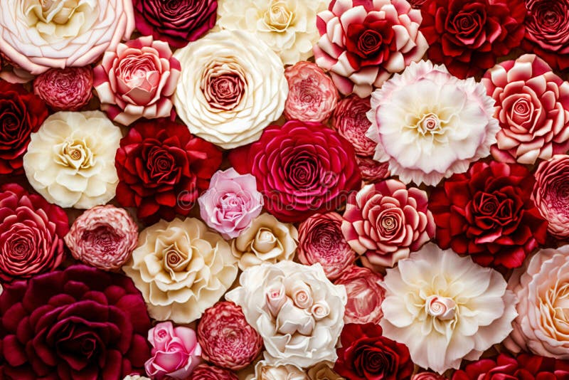 AI Generated Illustration of the Awesome Floral Texture of Colorful ...