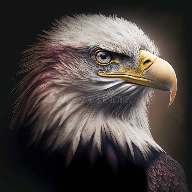 AI Generated Illustration of Bald Eagle Stock Illustration ... AI Generated Illustration of Bald Eagle Stock Illustration ...