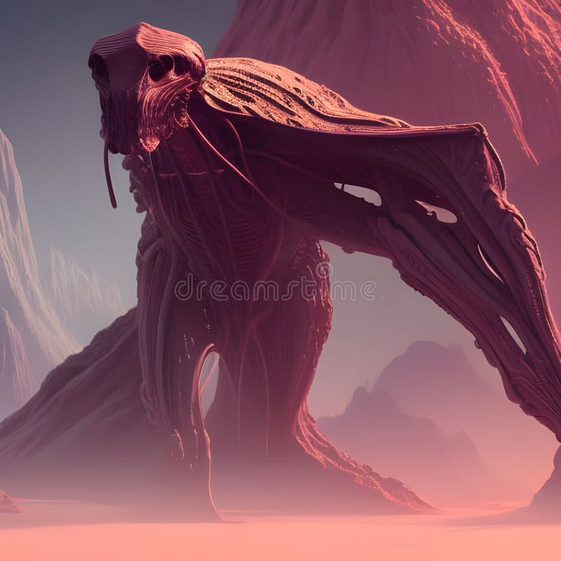 AI-generated Illustration of a Big Monster Character, Surreal Nightmare ...