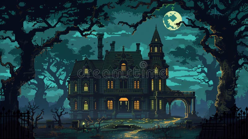 AI Generated Illustration of an 8-bit Artwork Captures the Eerie ...