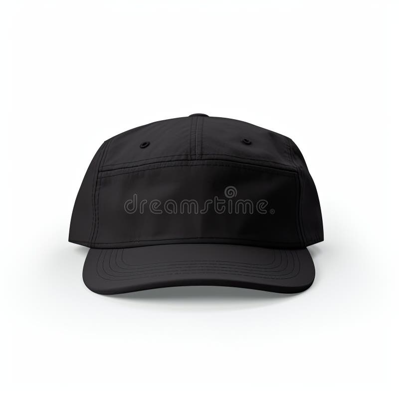 A Black Baseball Hat Sitting on Top of a White Table Stock Illustration ...