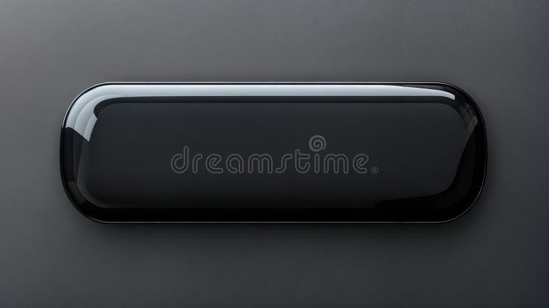 AI-generated Illustration of a Black Rectangular Bar with Rounded ...