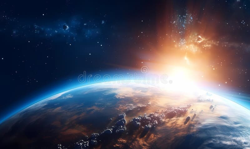 AI Generated Illustration of a Brilliant Star Casting Its Light upon ...