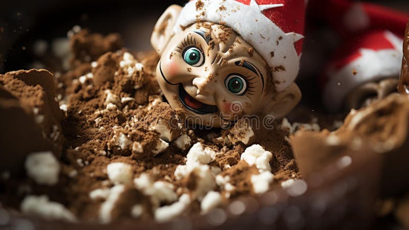 AI Generated Illustration of a Broken Elf Doll Miniature Stock ...