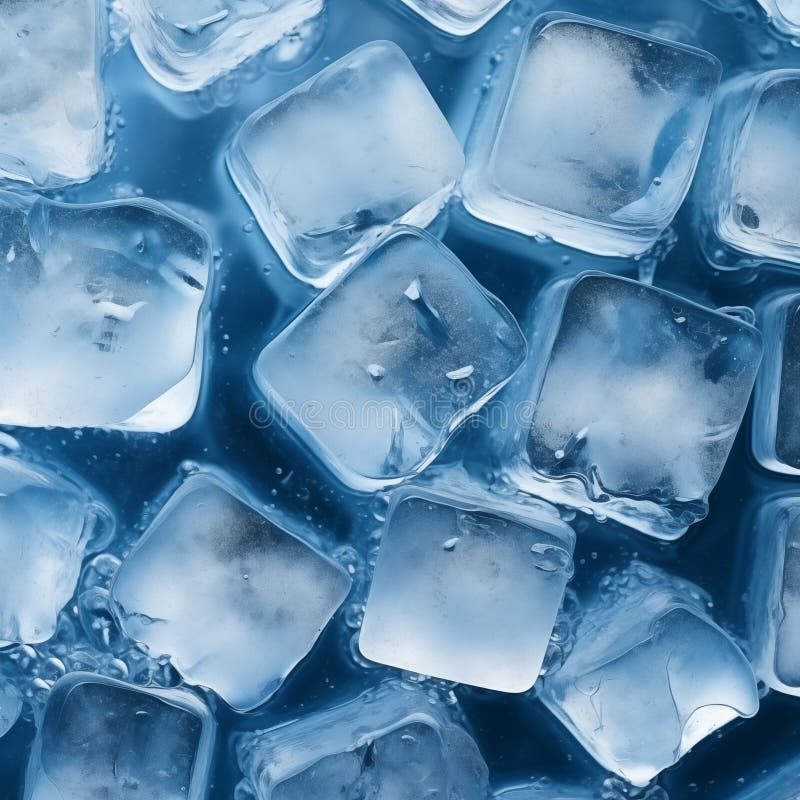 AI Generated Illustration of Broken Ice Cubes in a Pile Stock ...