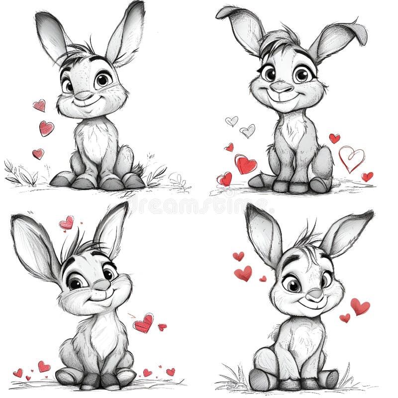 Four Rabbits Stock Illustrations – 195 Four Rabbits Stock Illustrations ...