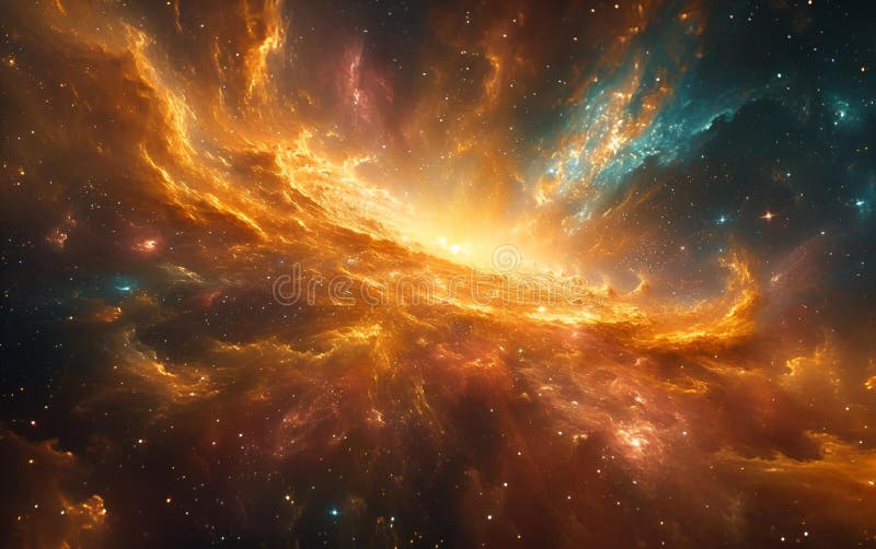 The Center of a Stellar Formation Surrounded by Stars and Gas Stock ...