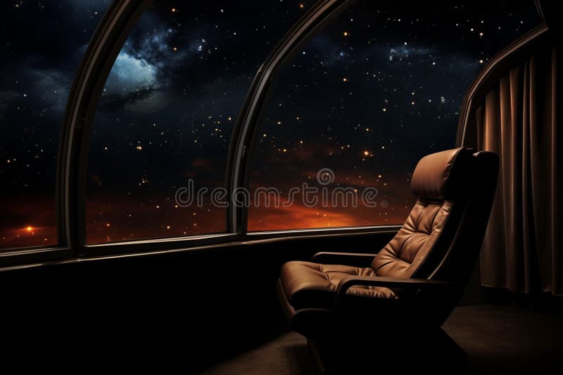 AI Generated Illustration of a Celestial Observatory Under a Starry ...