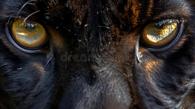 AI Generated Illustration of a Close-up of a Cat S Face with an Empty ...