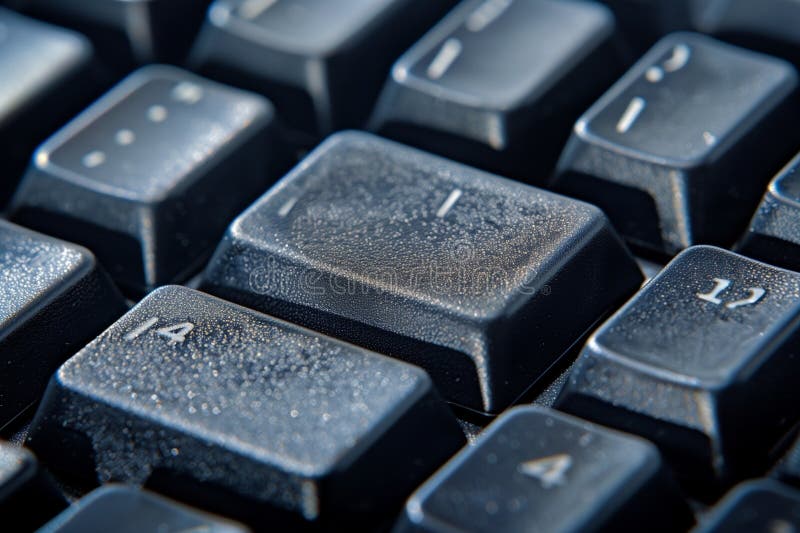 A Closeup Photo of a Computer Keyboard that Has the Keys Broken Stock ...