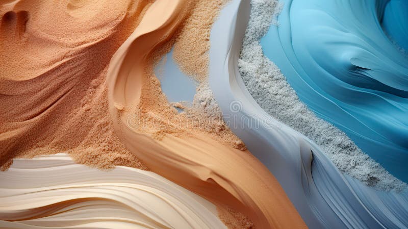 A Close-up of Delicately Layered Sand Dunes, with a Mesmerizing Array ...