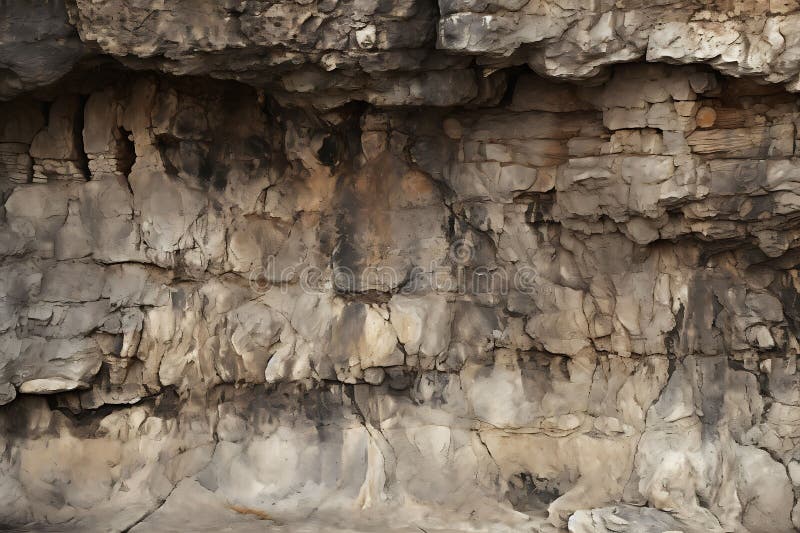 AI Generated Illustration of a Close-up of Rusty Rocks with Uneven ...