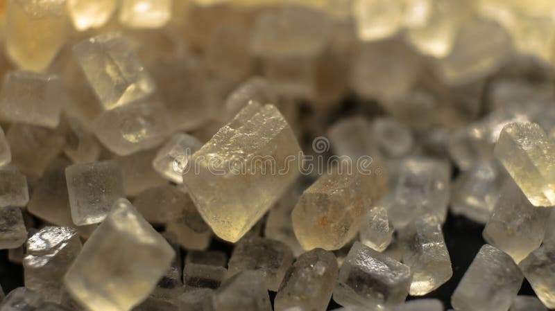 AI Generated Illustration of a Close-up of White Sugar Grains Against a ...