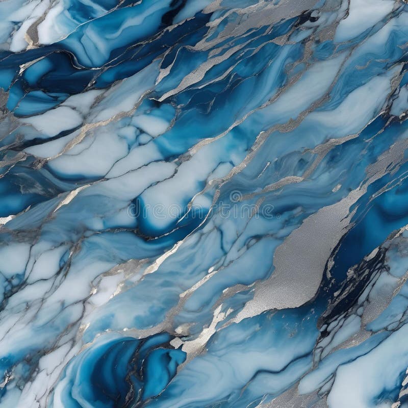 AI Generated Illustration of a Closeup of a Beautiful Blue and Silver ...