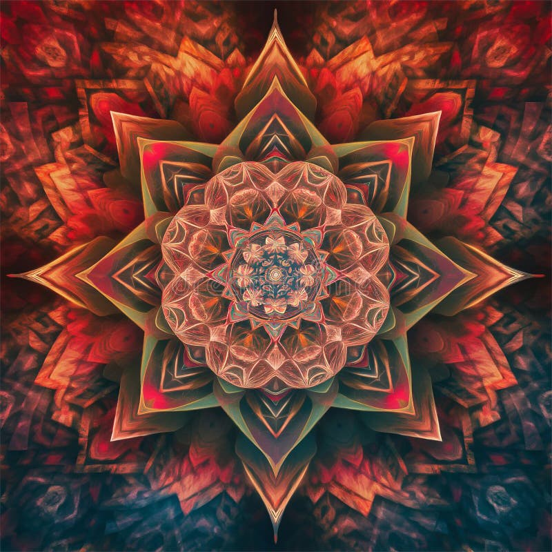 AI-generated Illustration of Colorful Abstract Canvas Design with ...