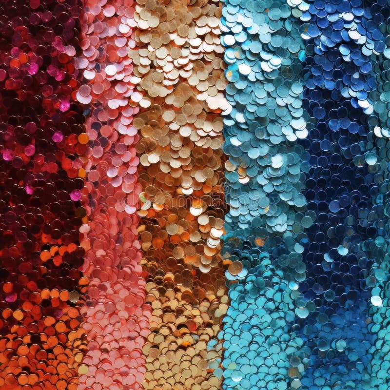 Colorful Sequins Sings. Sequins Alphabet. Eps 10. Stock Vector ...