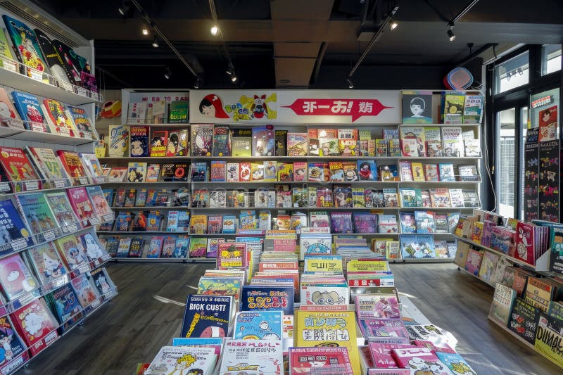 AI-generated Illustration of a Comic Book Store with Shelves Full of ...