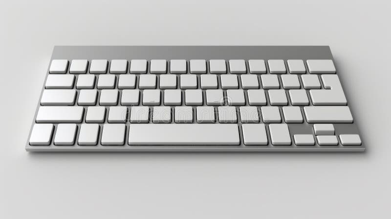 AI Generated Illustration of a Computer Keyboard with a Sleek ...