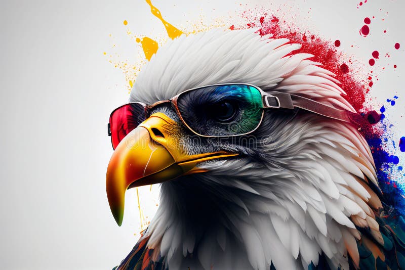 Cool Eagle cartoon stock vector. Illustration of nature - 85998700