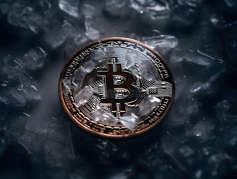 AI-generated Illustration of a 3D Rendering of a Bitcoin Logo Coin ...