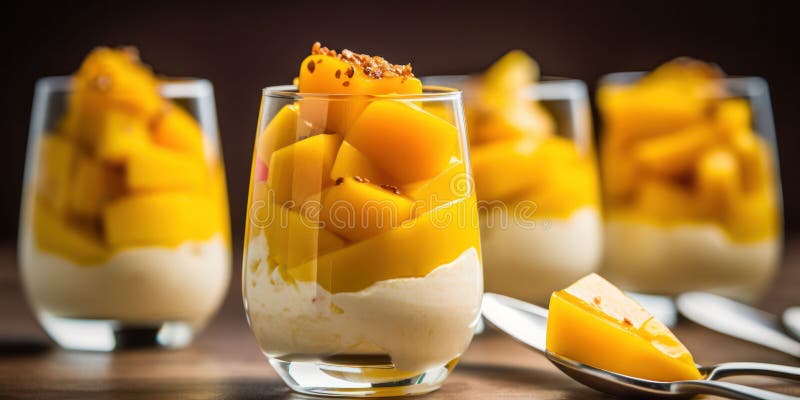 AI Generated Illustration of a Delicious Mango with a Generous Layer of ...