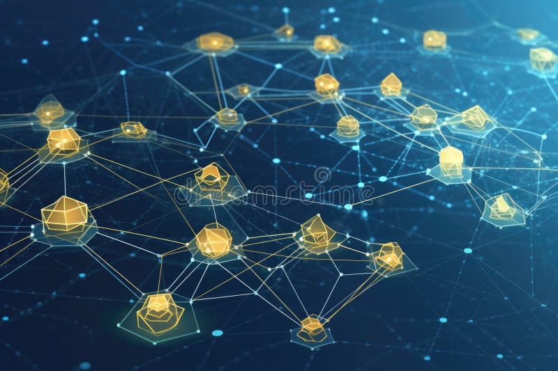 AI-generated Illustration of Different Network Interconnecting Stock ...