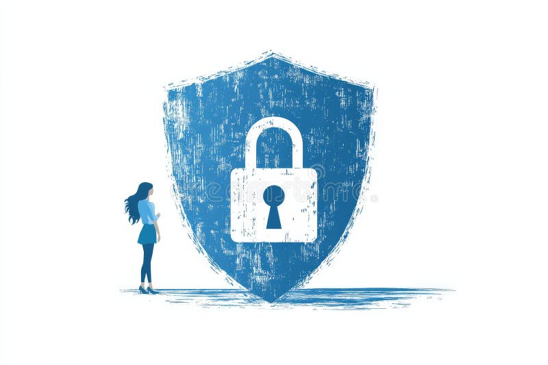 Digital Painting of Small Silhouette Figure Standing in Front of ...