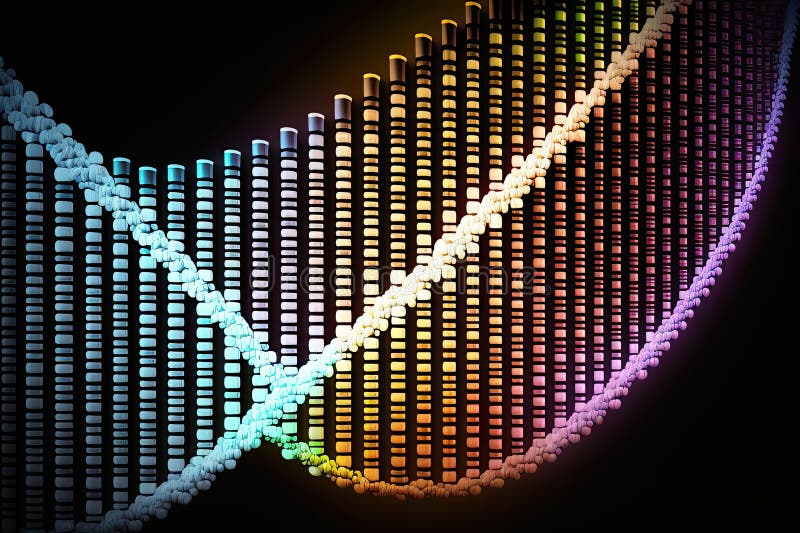 AI generated illustration stock illustration. Illustration of helix ...