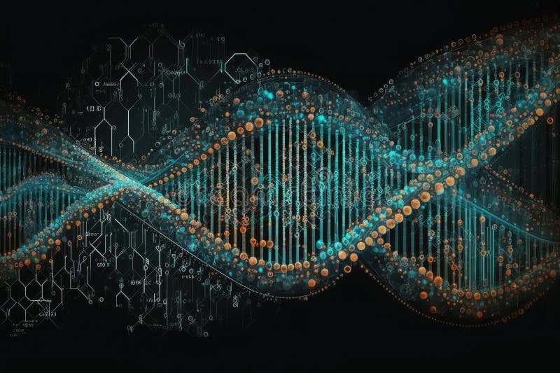 DNA sequence stock illustration. Illustration of engineering - 282959059