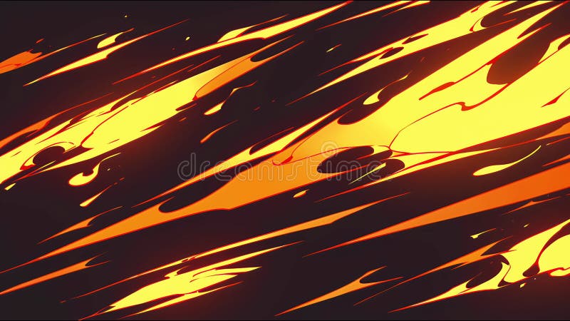 AI Generated Illustration of Dynamic Fires with Orange and Yellow ...