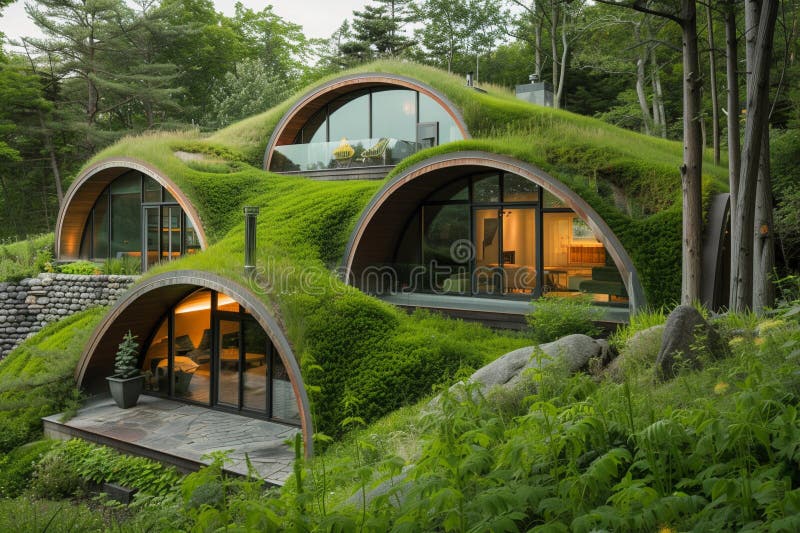 AI-generated Illustration of an Eco-friendly Building with a Modular ...