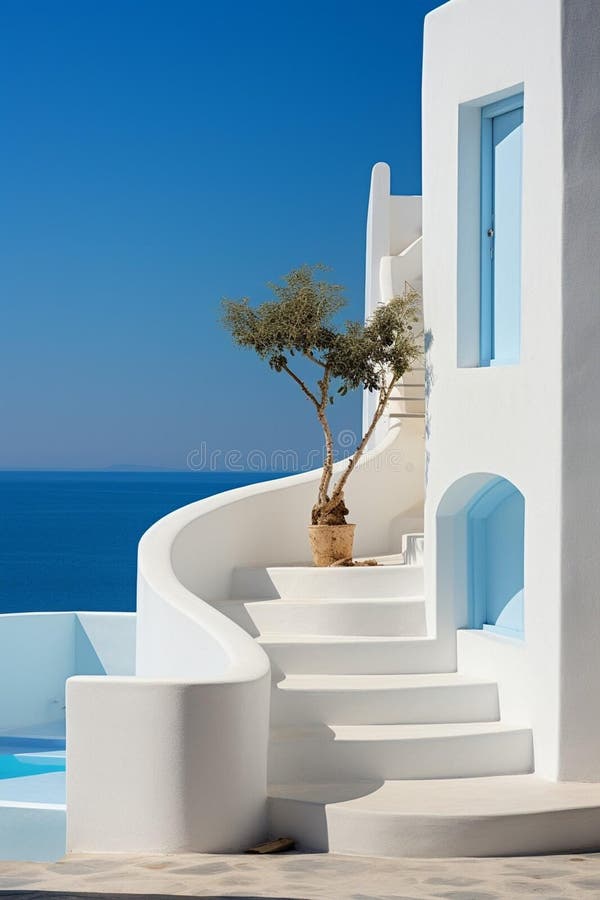 AI Generated Illustration of an Elevated White Architectural Structure ...