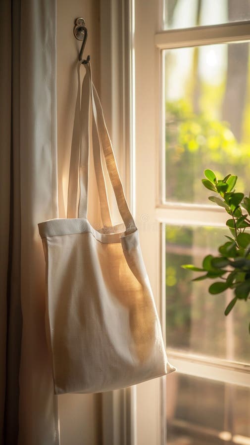 AI Generated Illustration of an Empty Reusable Shopping Bag Made from ...