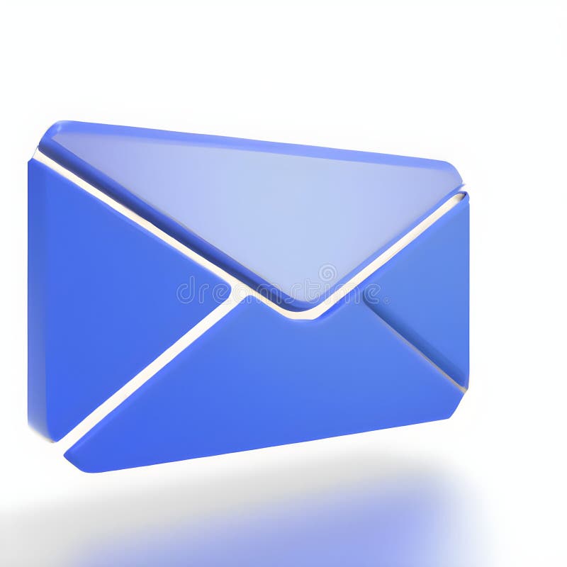 AI Generated Illustration of an Envelope Icon Stock Illustration ...