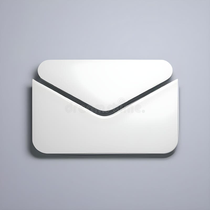 AI Generated Illustration of an Envelope Icon Stock Illustration ...