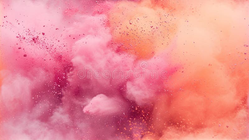 AI Generated Illustration of Exploding Colored Powder Bomb Stock ...