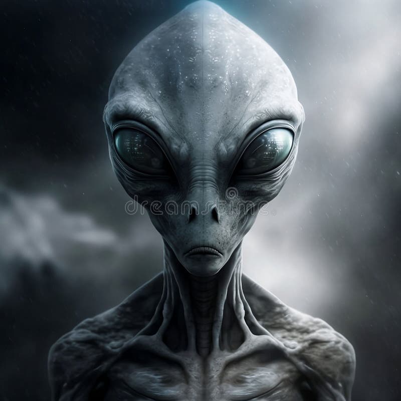 AI Generated Illustration of an Extraterrestrial Character with a ...
