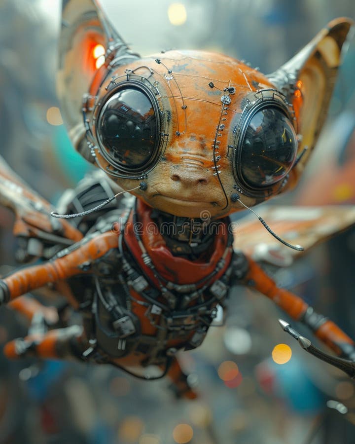 AI Generated Illustration of an Extraterrestrial Creature in an Alien ...